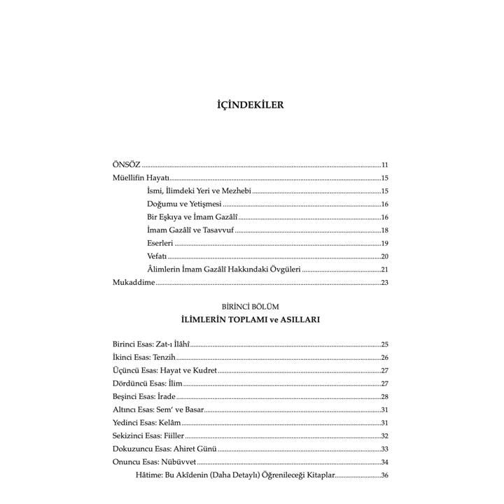 Dinde Kırk Esas | El-Erbain Fi Usûli'd Din | İmam Gazali